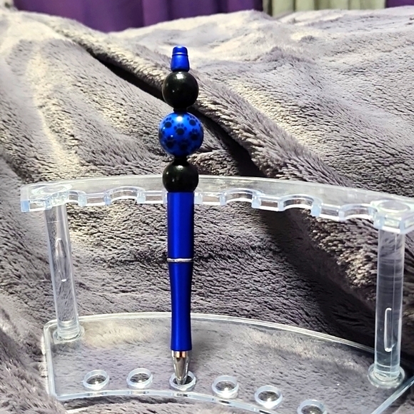 Office | Handmade Decorative Paw Print Beaded Pen Includes Pouch | Poshmark